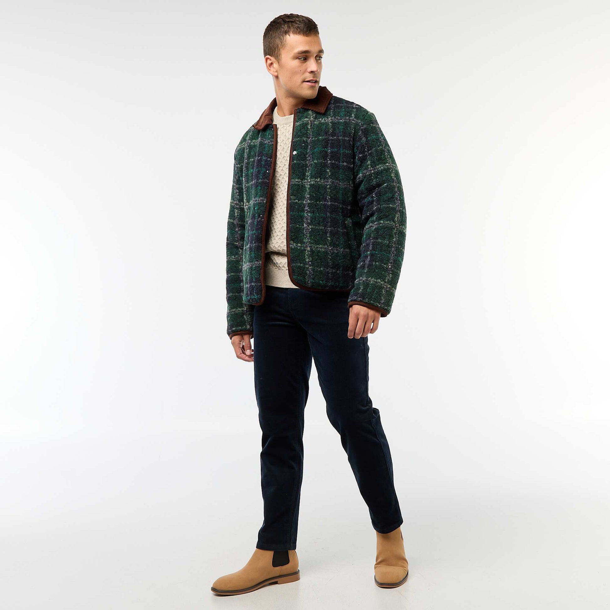 Pull grosse torsade uni BEIGE – Kiabi Algérie